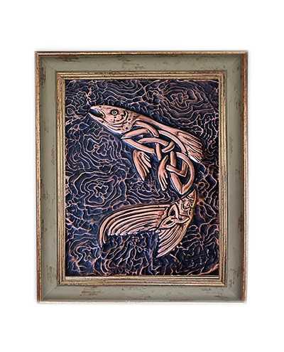 Salmon of Knowledge Copper Art | Celtic copper